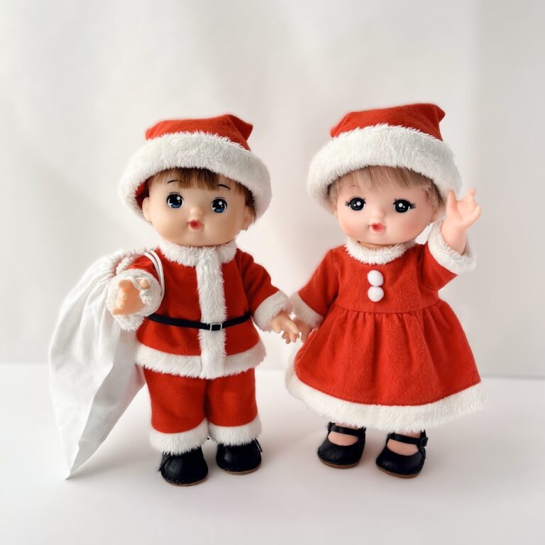 メルちゃん・ソランちゃん【サンタ服】作り方と無料型紙 | koko link